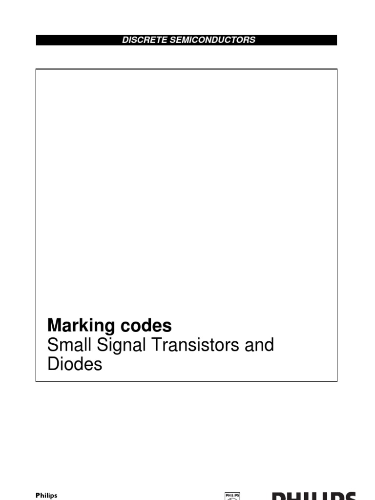 SMD-PHILIPS Marking Codes Small Signal Transistors and Diodes | PDF ...