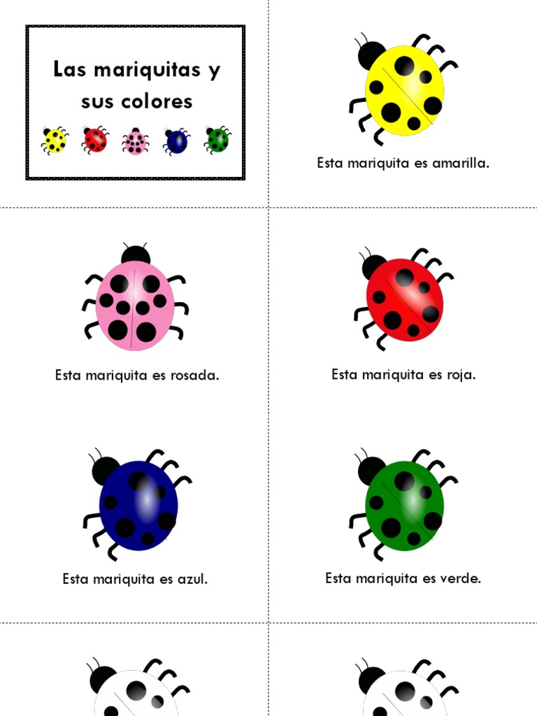 Las Mariquitas y Sus Colores: A Learning Spanish Colors Ladybug Story