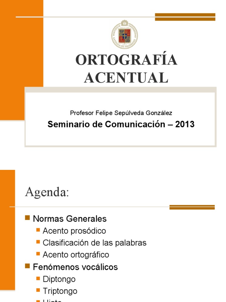 Ortografía Acentual | PDF | Vocal | Idiomas