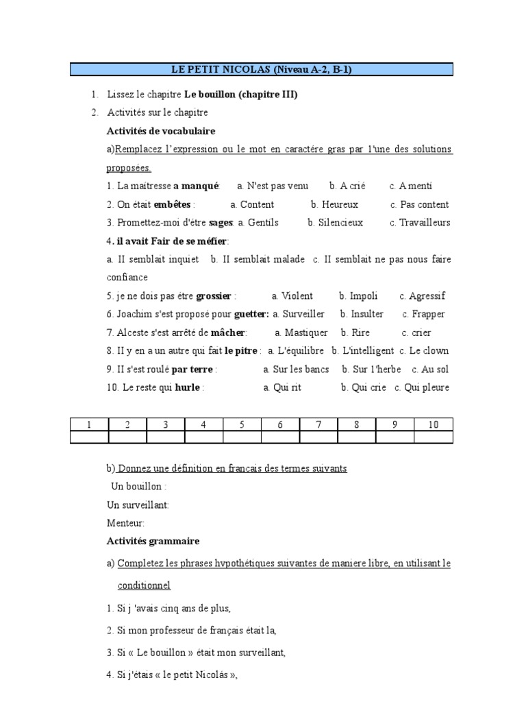 Le Petit Nicolas | PDF | Arts du langage et discipline