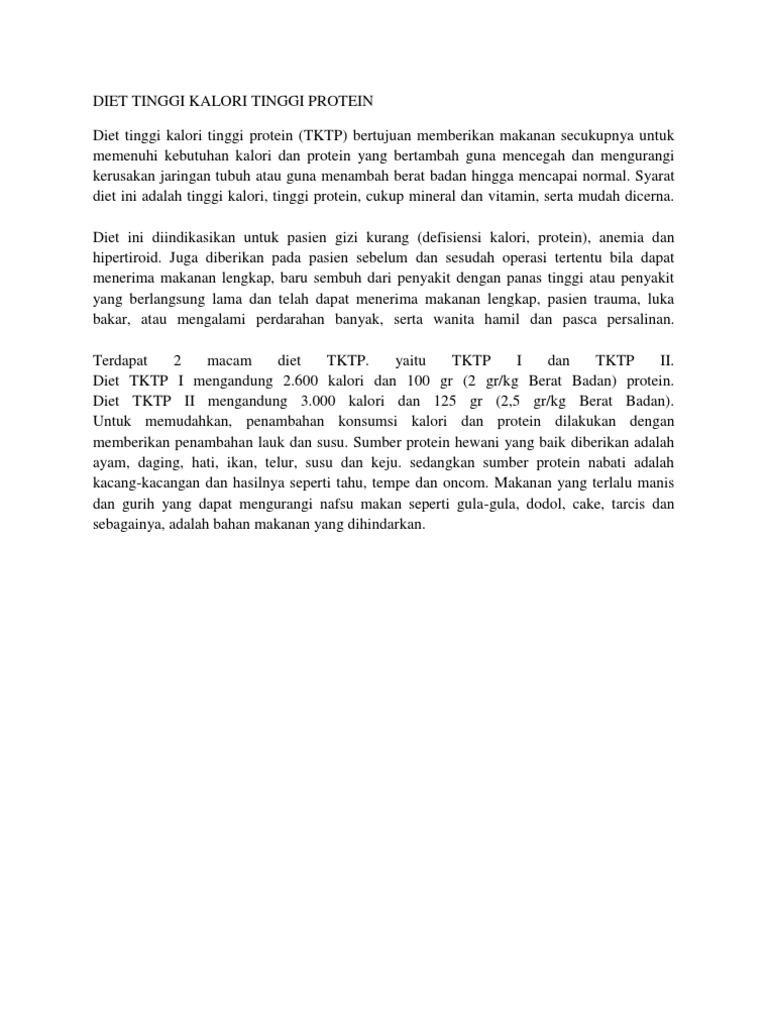 DIET TKTP | PDF