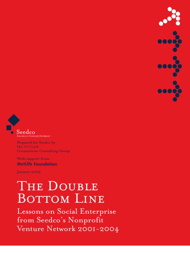 Double Bottom Line | PDF | Nonprofit Organization | Venture Capital