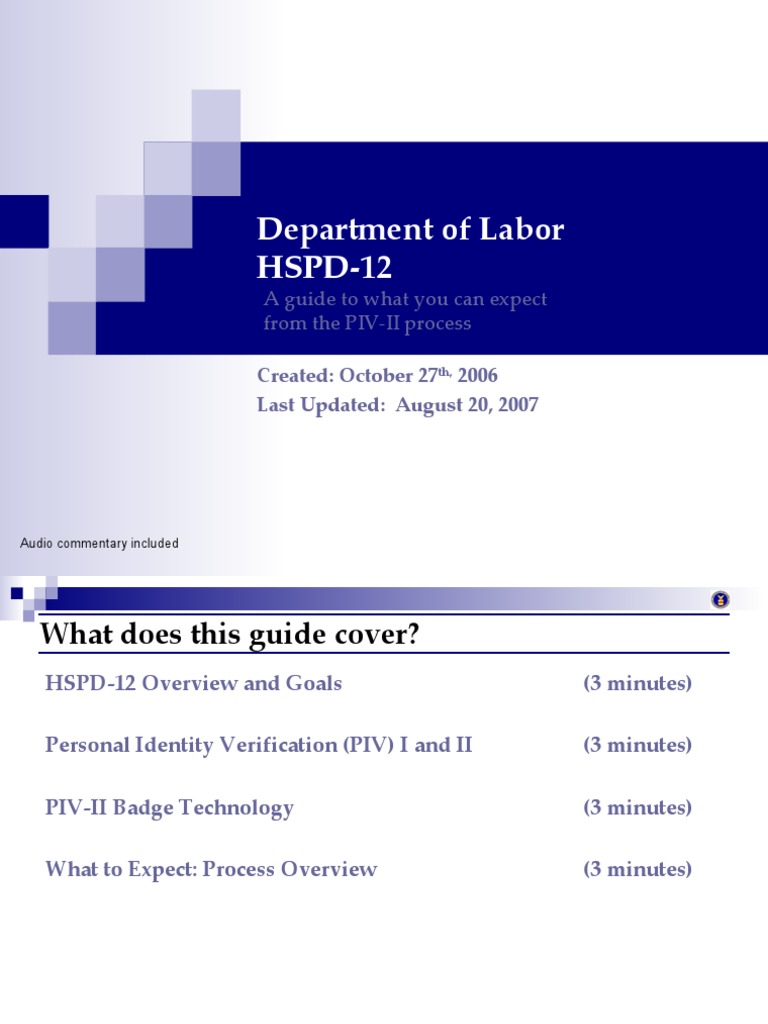 HSPD-12 PIV-II Badge Overview Guide | PDF