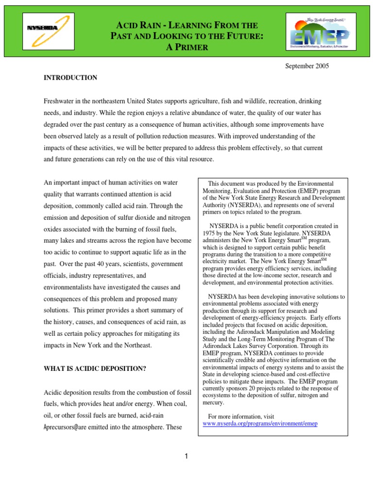 Acid Rain | PDF