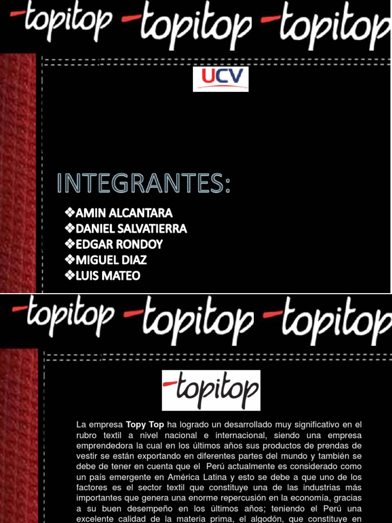 Topy Top | PDF | Perú | Exportaciones