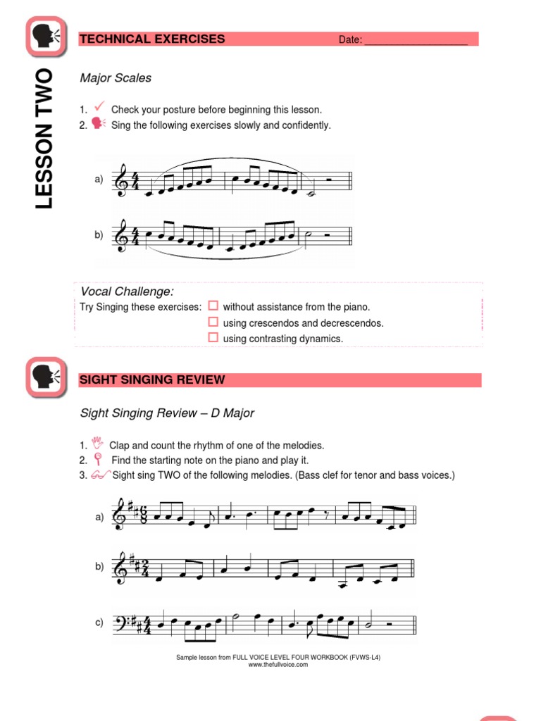 Major Scales: Technical Exercises | PDF | Scale (Music) | Pitch (Music)