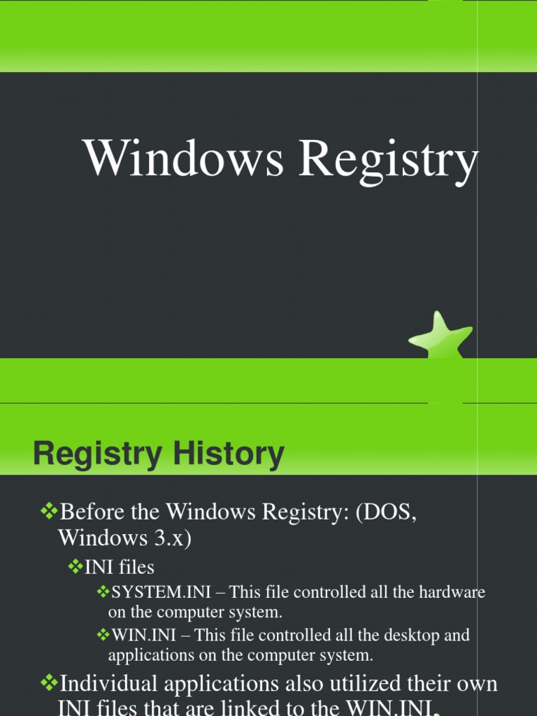 Windows Registry | PDF | Windows Registry | Computer File