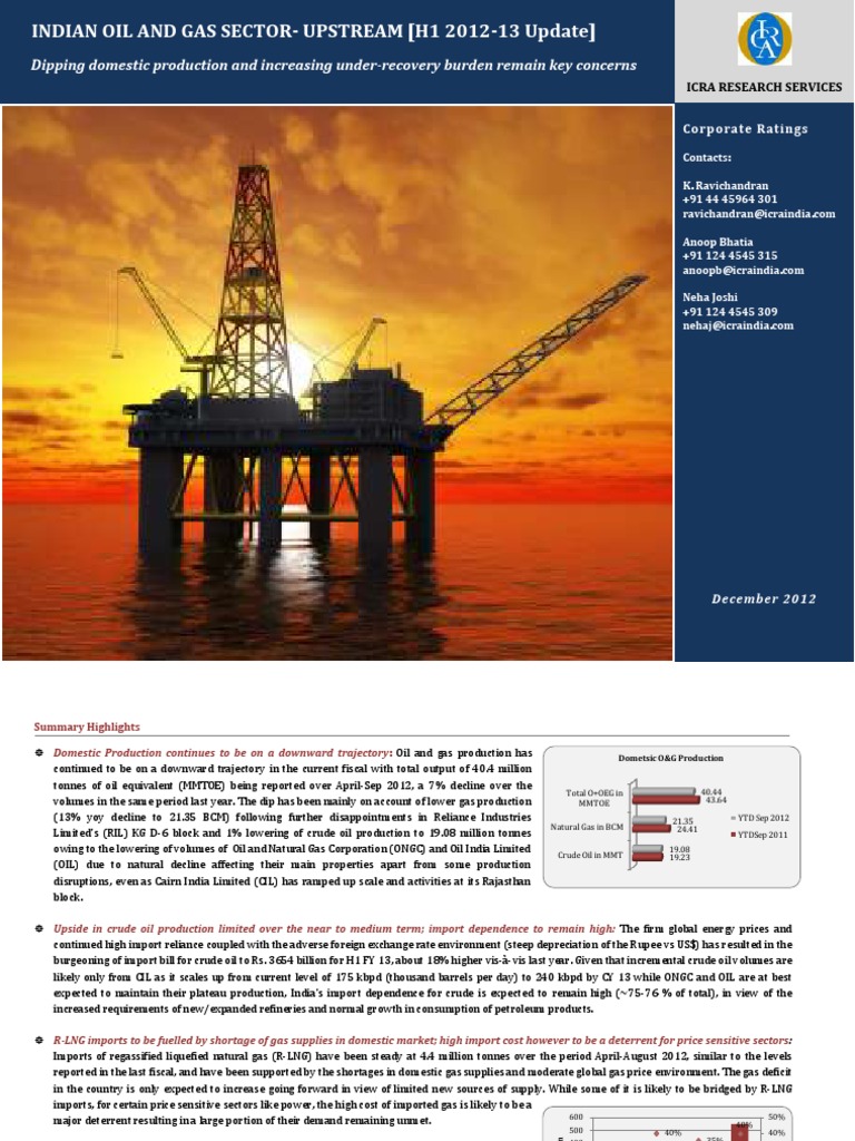 Indian Oil Gas-Sector Icra 201212 | PDF | Technology & Engineering