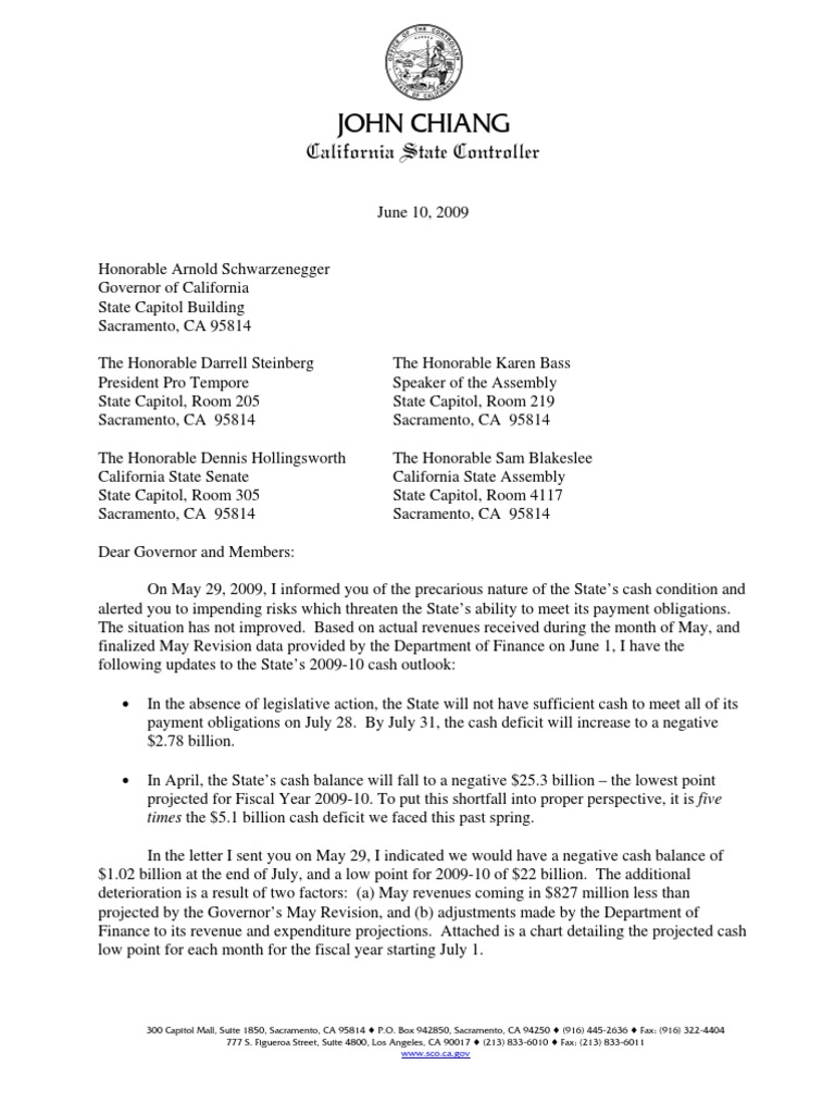 John Chiang: California State Controller | PDF | Government Budget ...