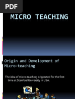 Micro-teaching explained | PDF | Teachers | Classroom