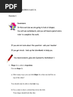 Class 3 Mathematics (Math Mela) Chapter 5 - Fun With Shapes Worksheet ...