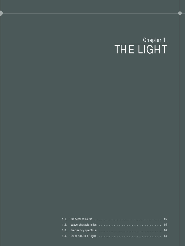 The Light Chapter-1 | PDF | Waves | Reflection (Physics)