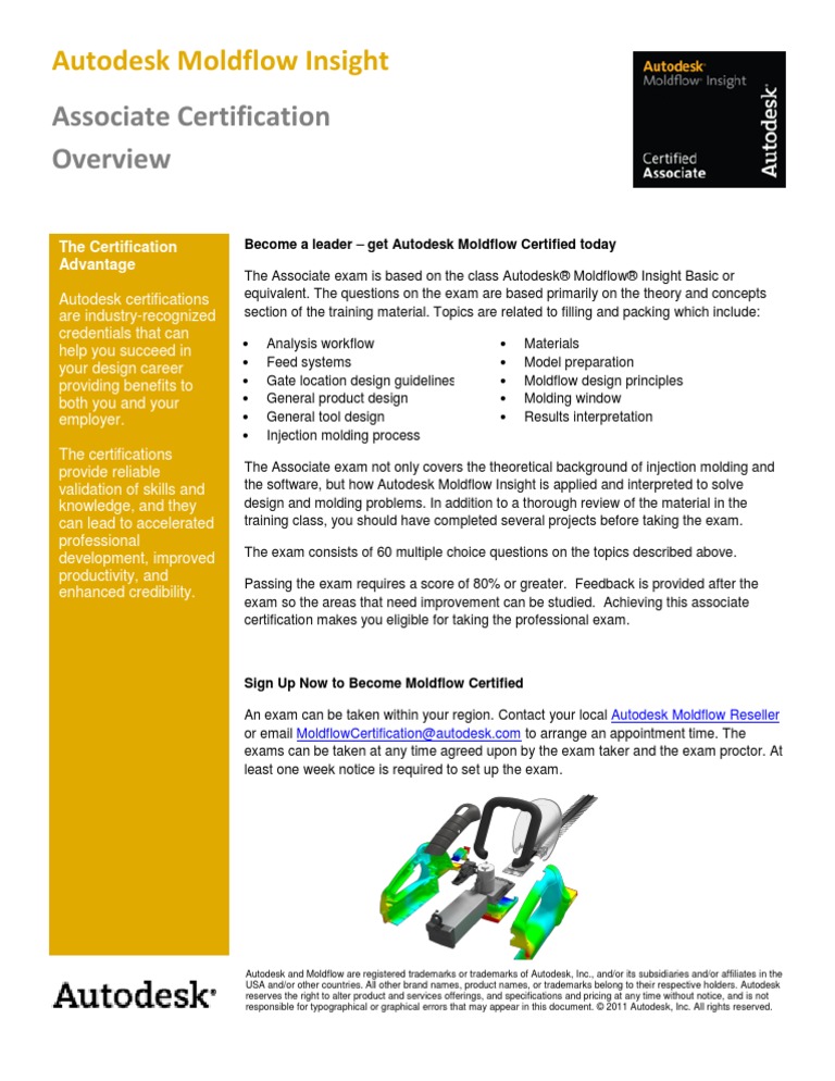 Autodesk Moldflow Associate Certification Overview | PDF | Autodesk ...