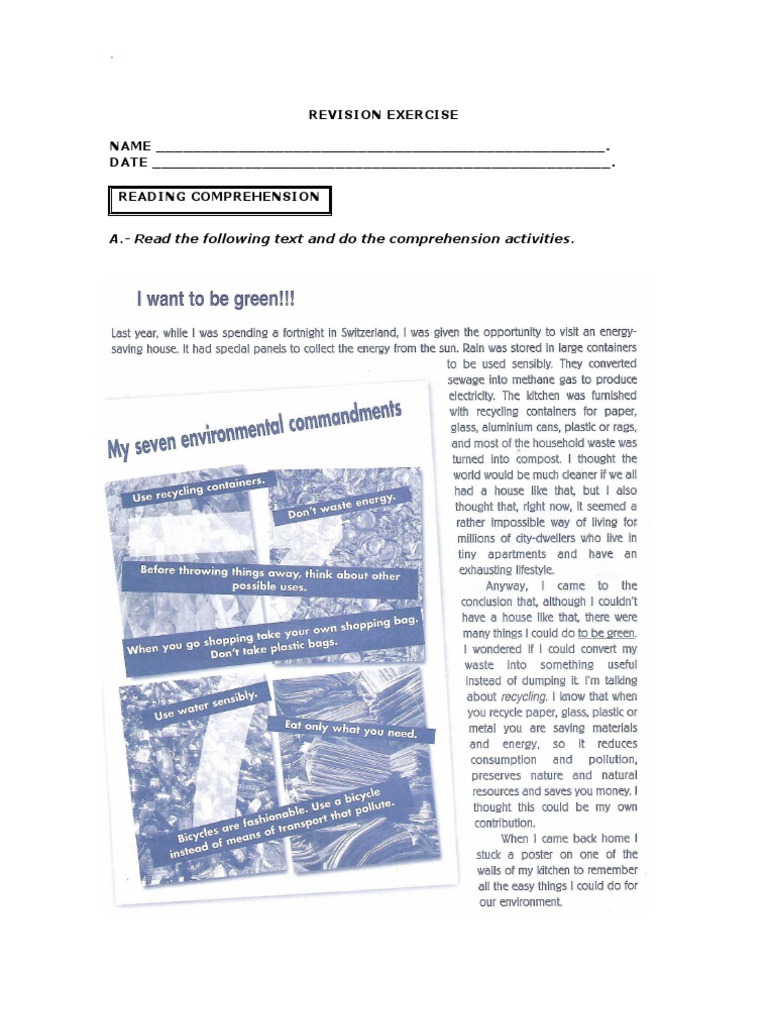 REVISION EXERCISE Bachillerato 1 Past Simple Vs Past Continuous | PDF ...