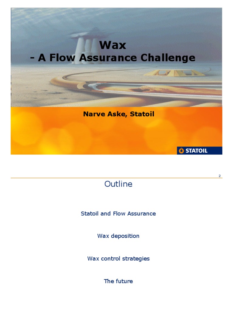 A Flow Assurance Challenge: Narve Aske, Statoil | PDF | Petroleum | Alkane