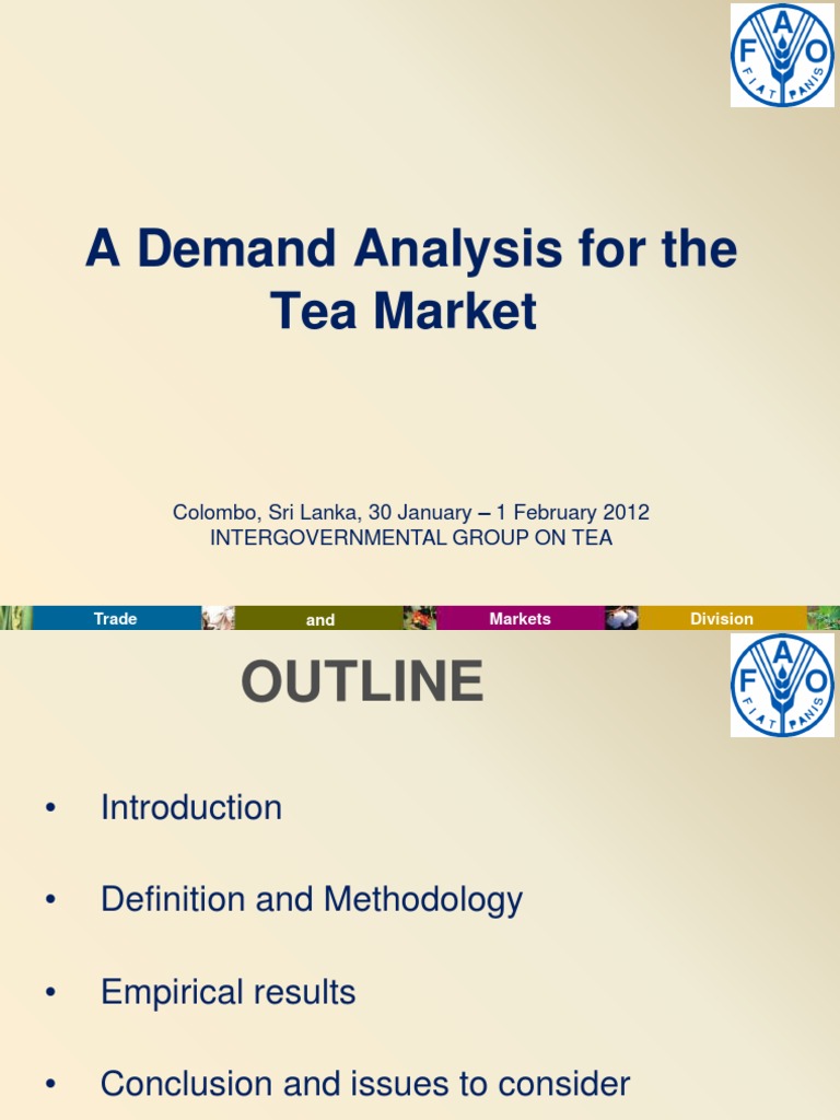 Demand Analysis | PDF | Demand | Tea