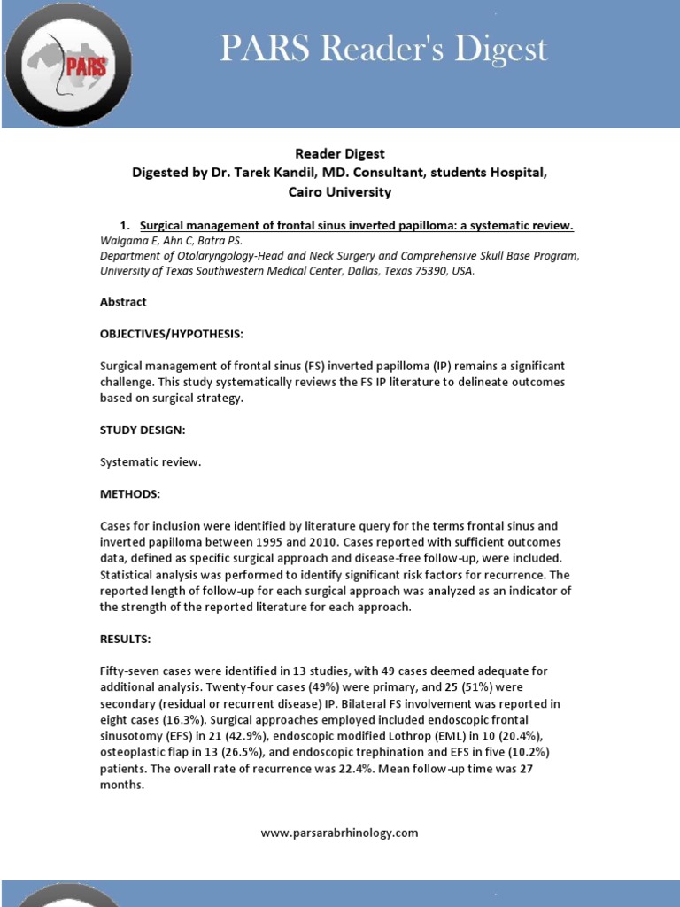 PARS Reader's Digest - Jan 2013 | Download Free PDF | Allergen | Allergy