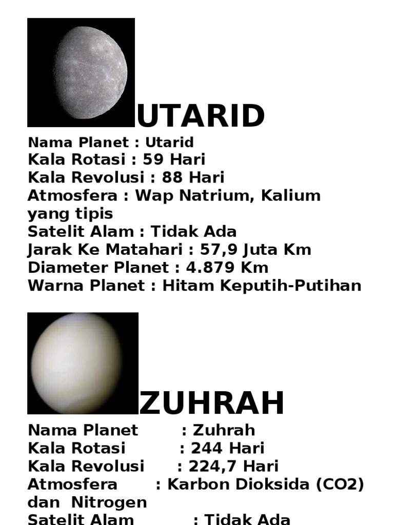 Ciri Ciri Planet | PDF