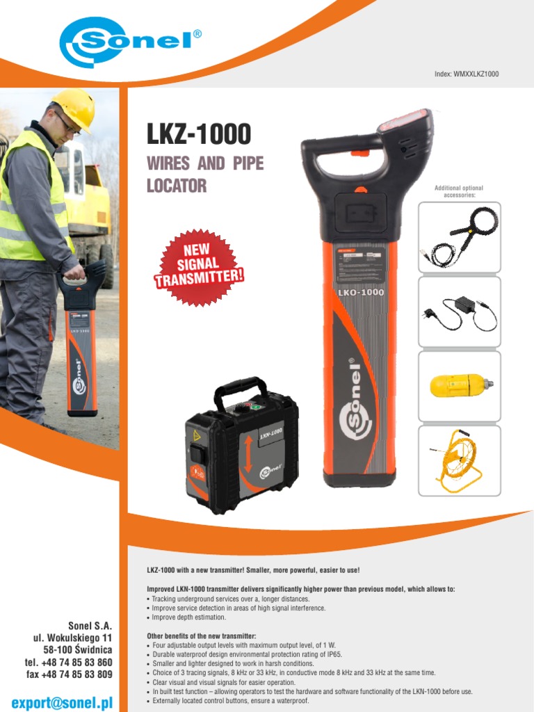 Datasheet LKZ-1000 | PDF | Cable | Transmitter