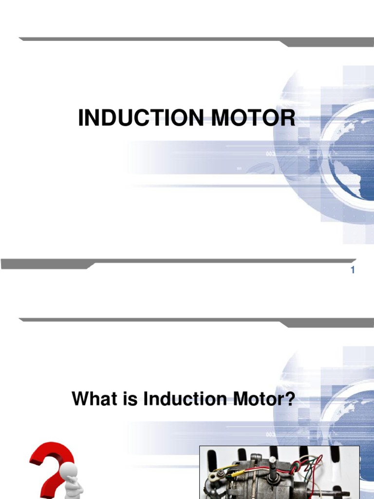 Induction Motor Presentation | PDF | Bearing (Mechanical ...