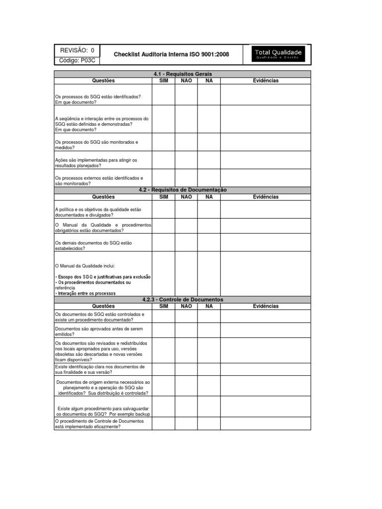 Check List Iso 9001 - Iso14001 - Ohsas18001 | PDF | Auditoria interna ... Check List Iso 9001 - Iso14001 - Ohsas18001 | PDF | Auditoria interna ...