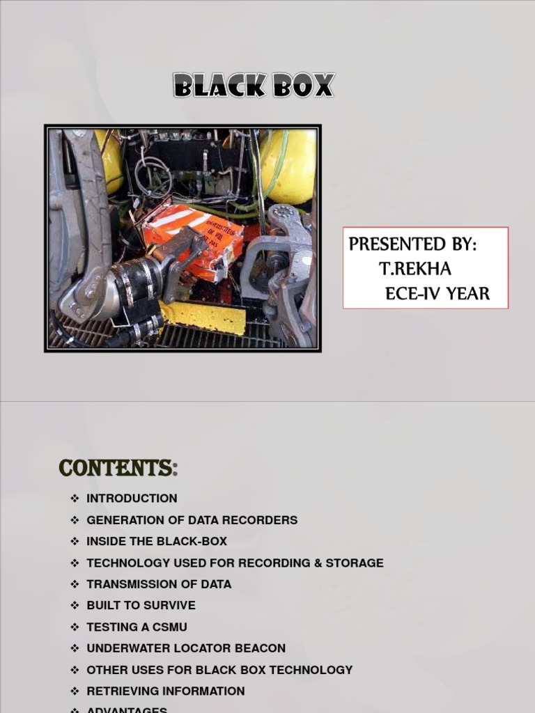 Black Box | PDF | Flight Recorder | Aircraft
