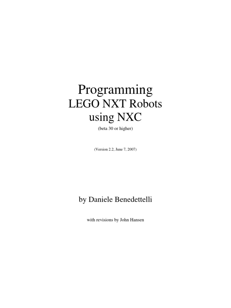 NXC Tutorial | PDF | Subroutine | Bracket