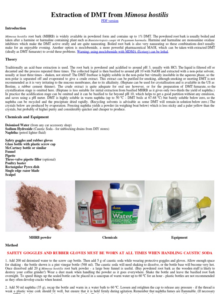 Dmt | Sodium Hydroxide | Chemicals