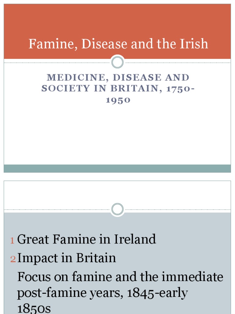 Famine Disease and The Irish | PDF | Great Famine (Ireland) | Ireland