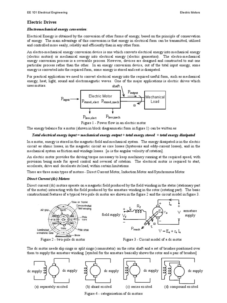 EE101 Motors | PDF