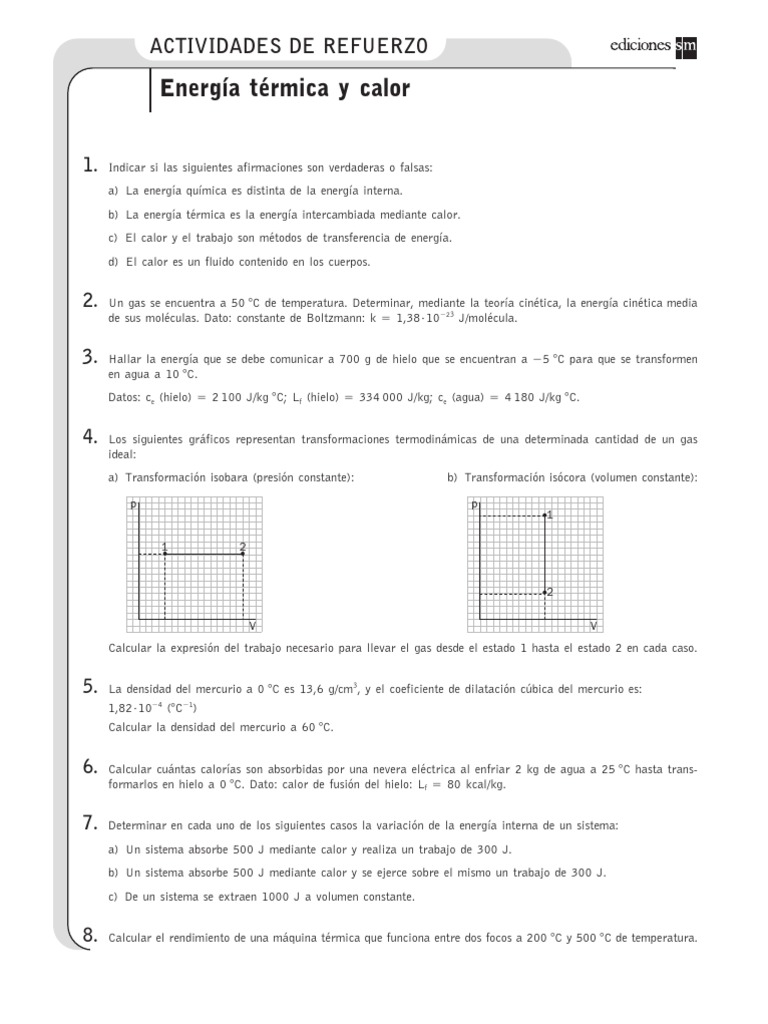 Energia Termica y Calor | PDF | Calor | Gases