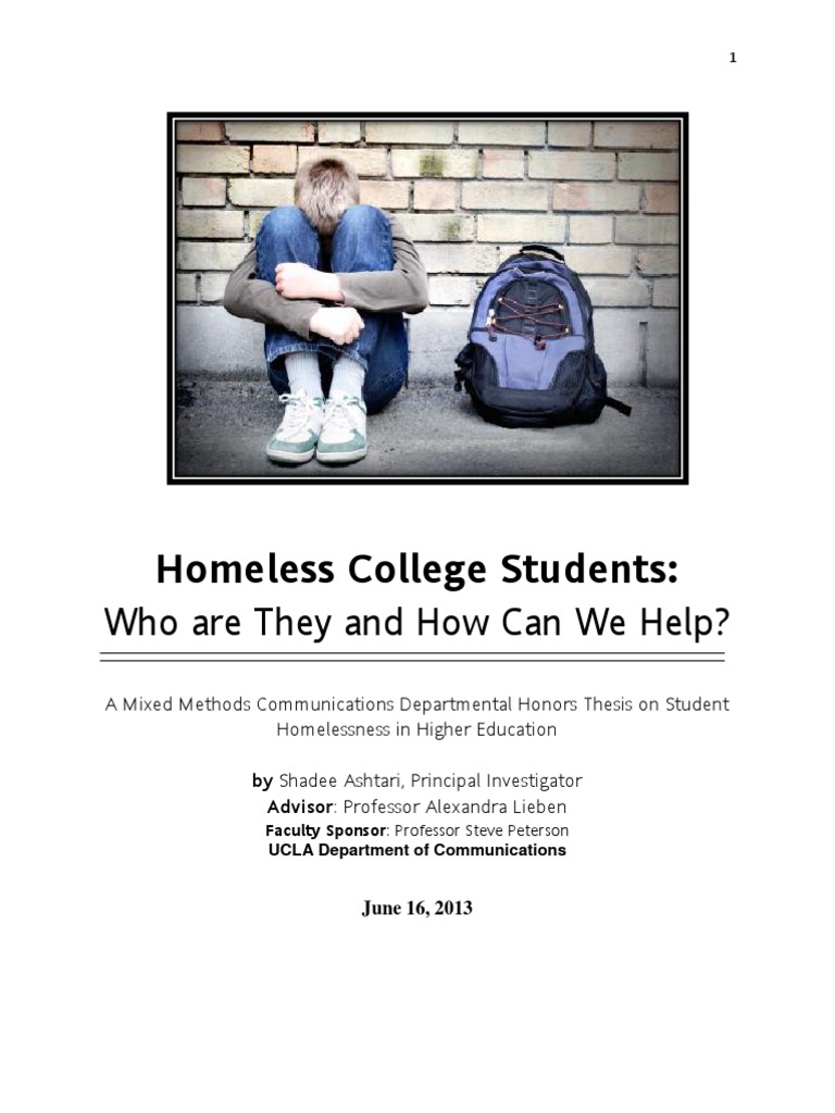 Homeless College Students | PDF | Homelessness | Critical Theory