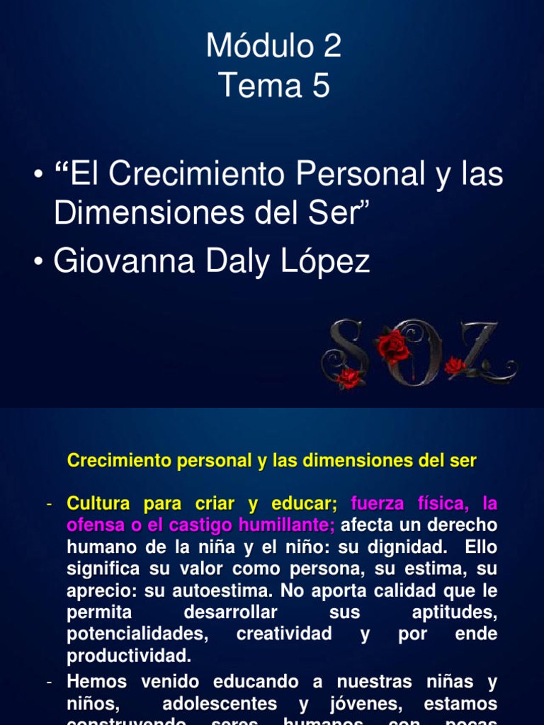 Modulo 2 Tema 5 | PDF | Desarrollo personal | Las emociones