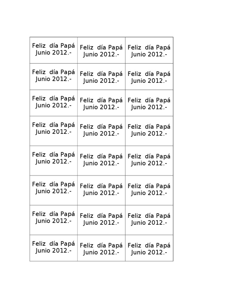Feliz Día Papá | PDF | Salud y bienestar