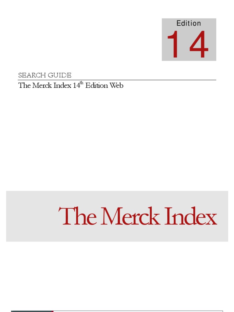 The Merck Index 14ed | PDF | Search Engine Indexing | Web Search Engine