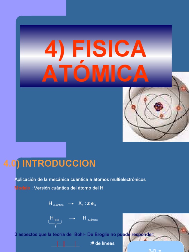 Fisica Atomica | PDF | Mecánica cuántica | Spin (Física)
