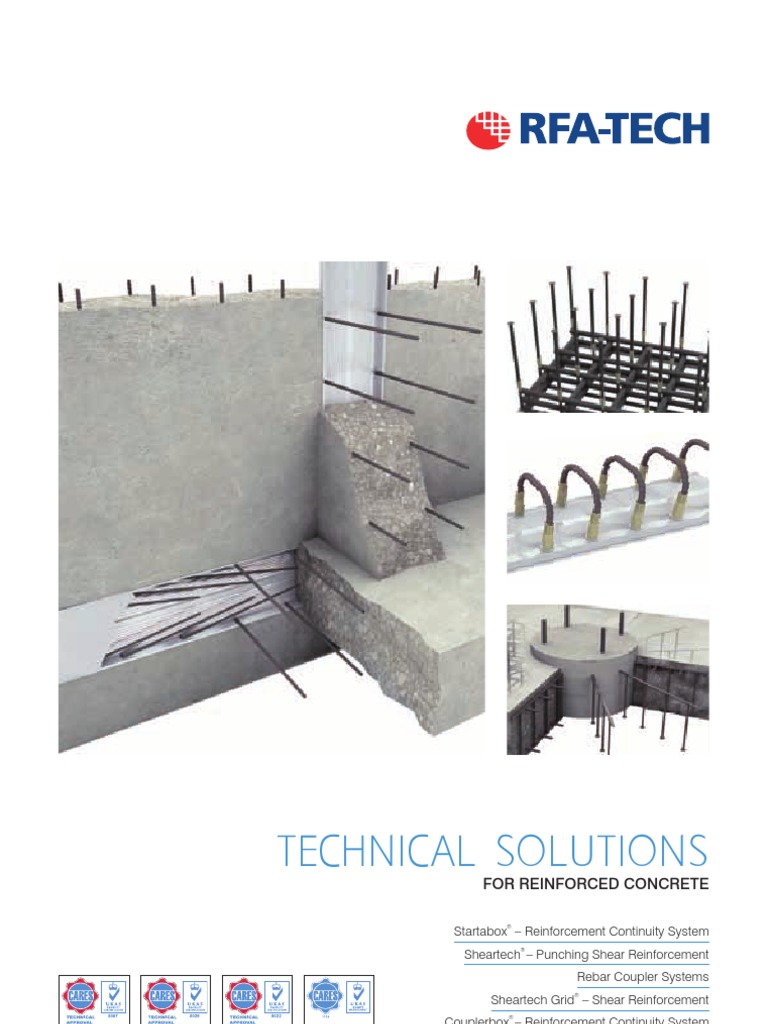 RFA-TECH Technical Solutions Brochure 2012 LR | PDF | Concrete | Screw