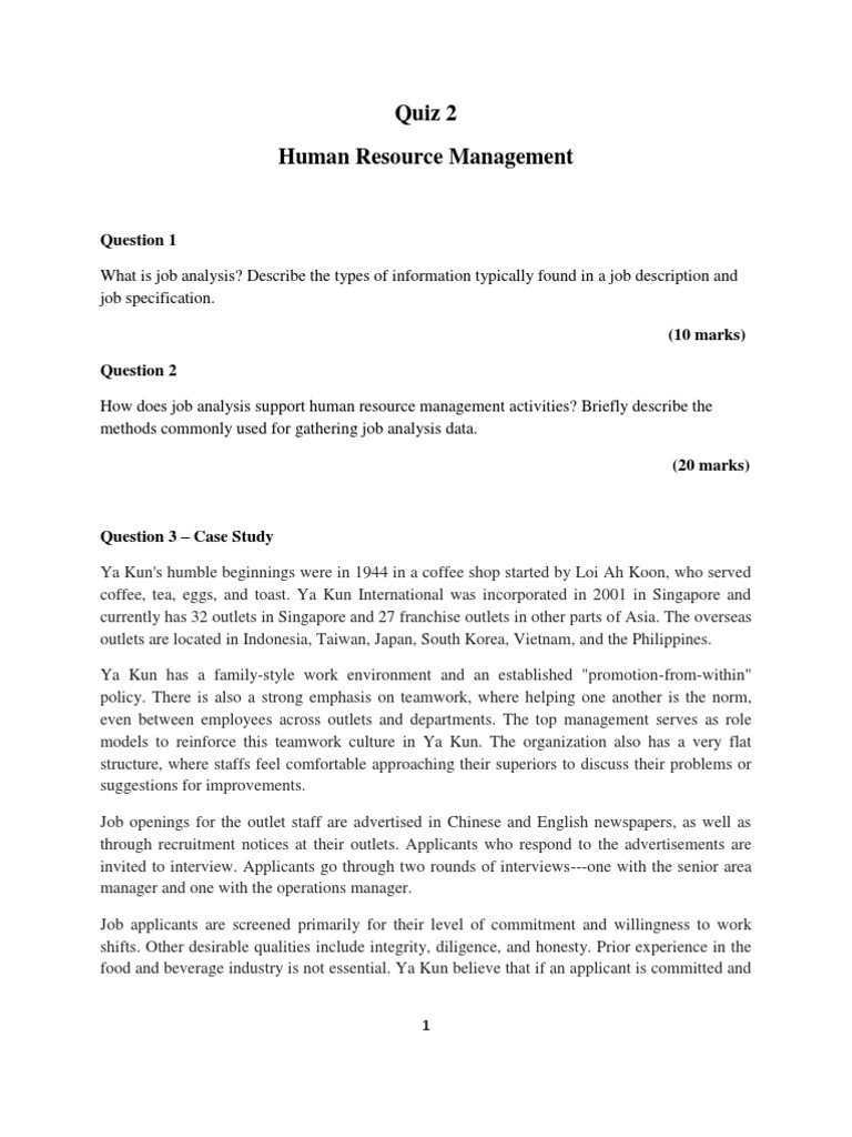 Job Analysis in Human Resource Management | PDF | Employment | Labour