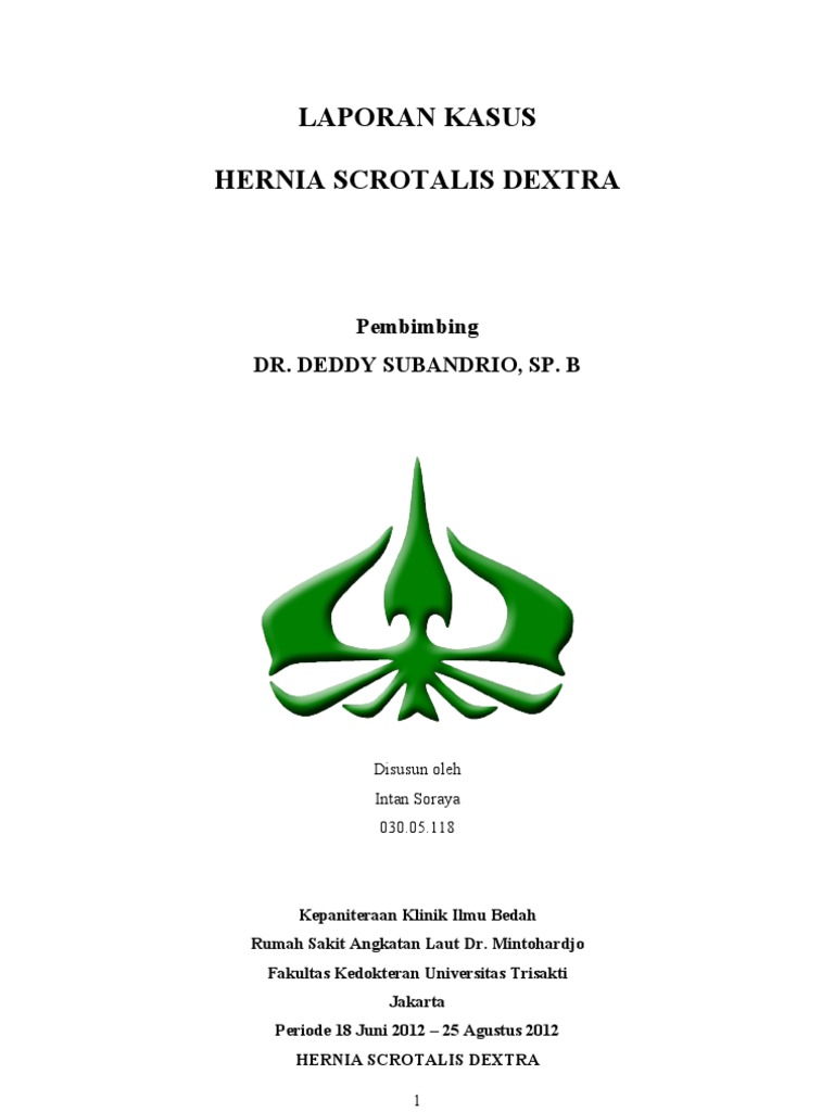 Lapkas Hernia Scrotalis Dextra PDF | PDF