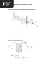 Unsymmetrical Bending of Beams Explained | PDF | Bending | Beam (Structure)