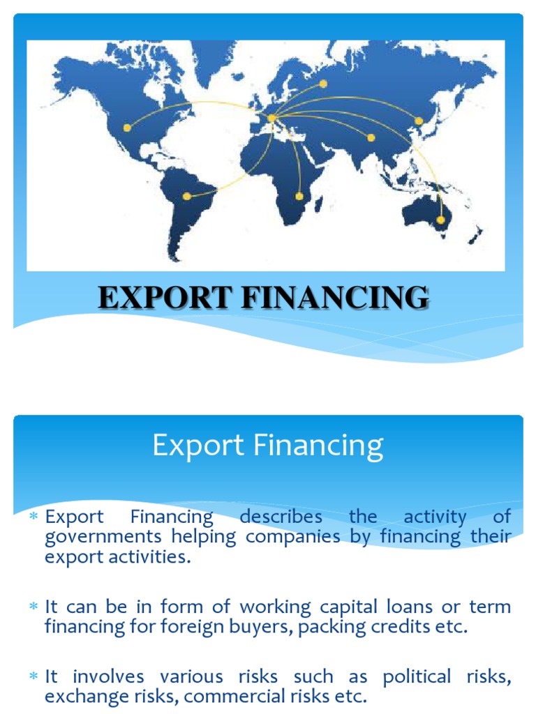 Export Financing (Final) | PDF | Factoring (Finance) | Credit (Finance)