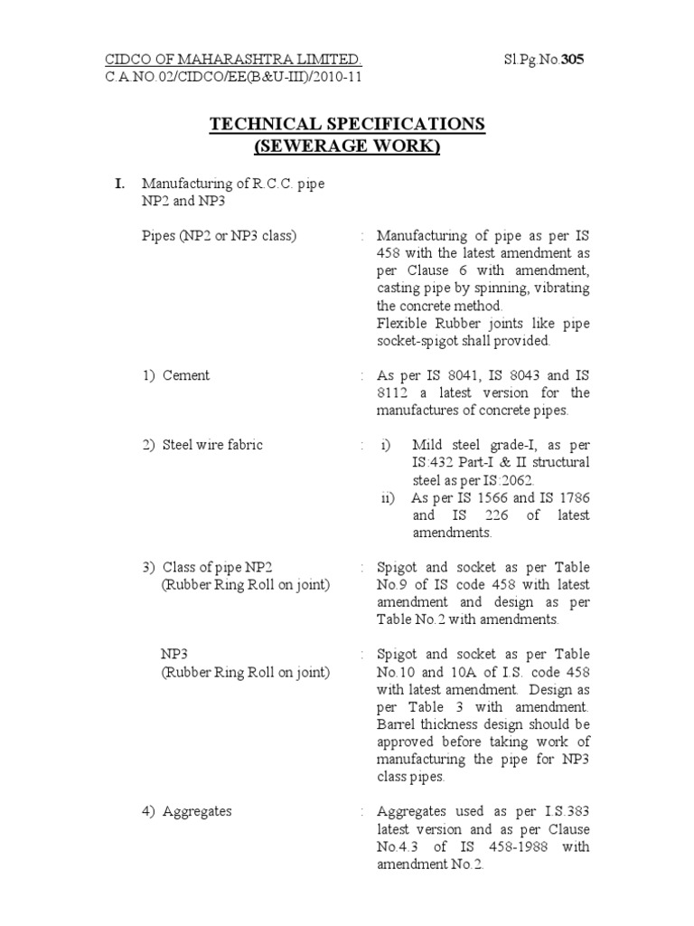 Testing of Pipes & Rubber Rings | PDF | Pipe (Fluid Conveyance ...