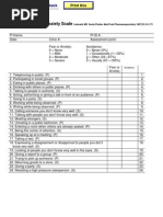 Liebowitz Social Anxiety Scale | PDF | Applied Psychology | Psychiatry