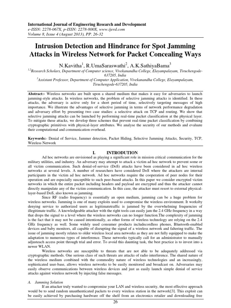 International Journal of Engineering Research and Development (IJERD) | PDF | Denial Of Service ...