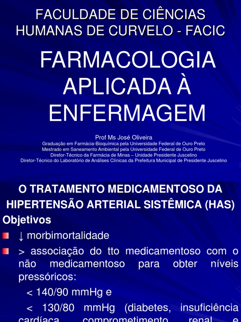 Farmacologia dos Antihipertensivos | PDF | Hipertensão | AVC