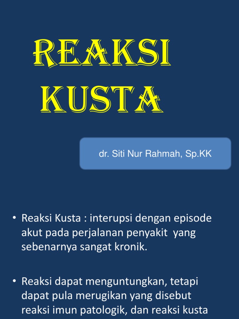 Reaksi Kusta | PDF
