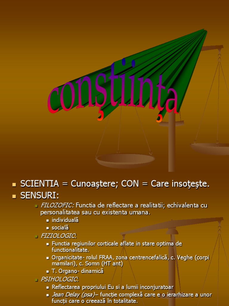 Constiinta | PDF