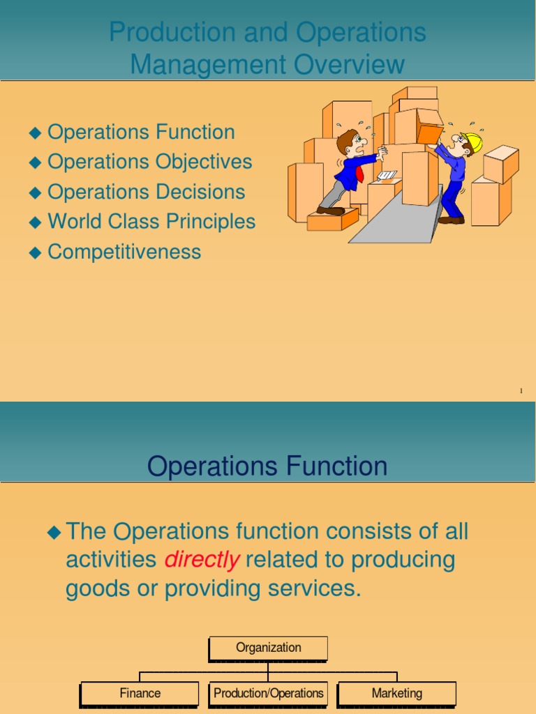 Production and Operations Management | PDF | Operations Management ...