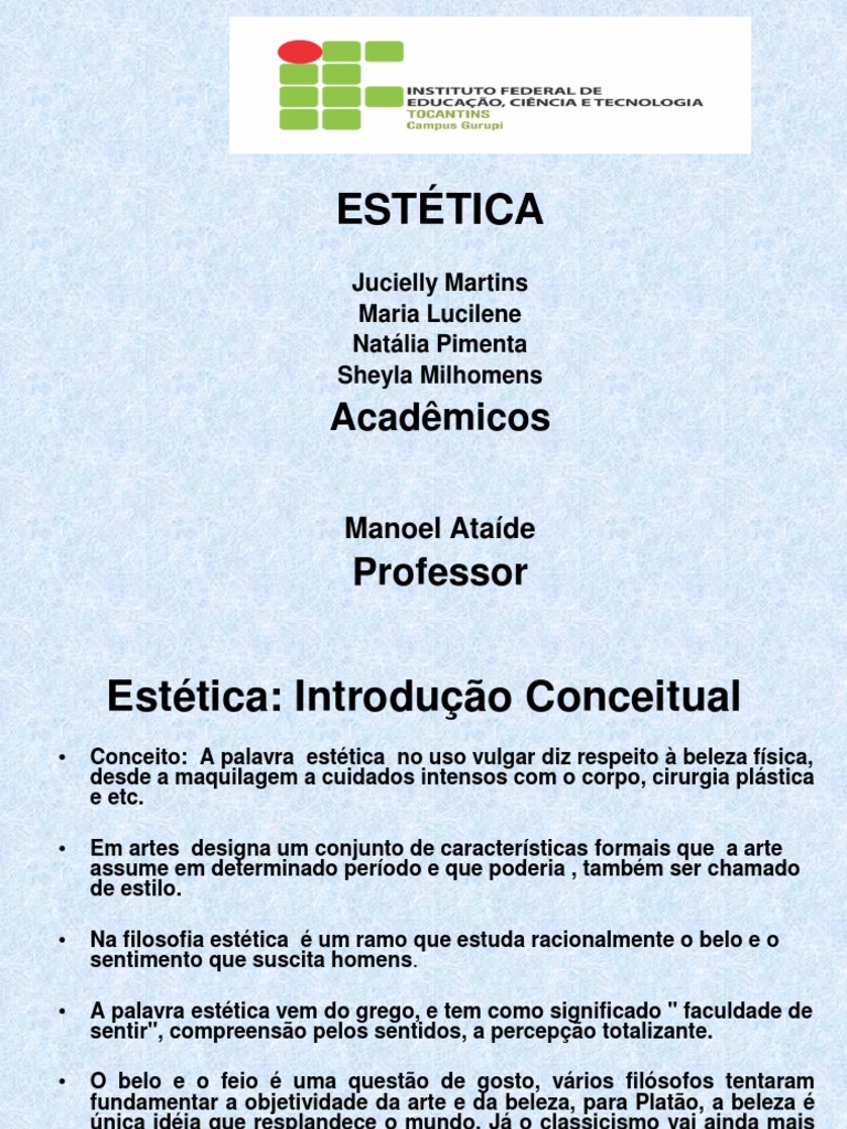 Significado e Funções da Estética | PDF | Estética | Beleza
