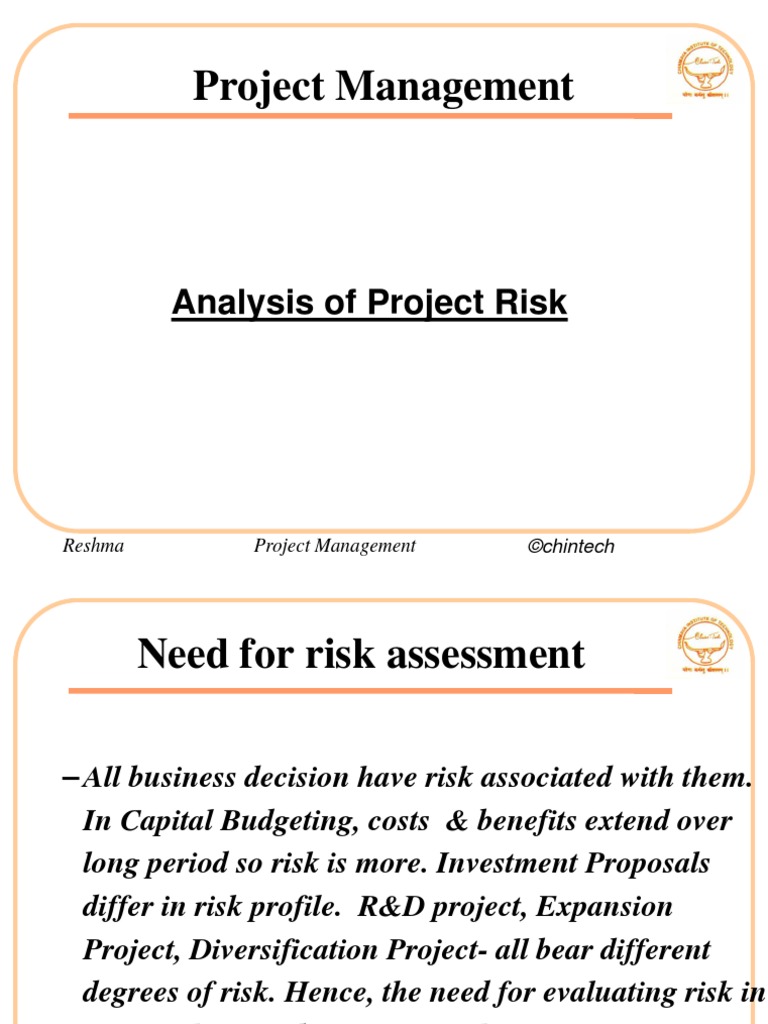 Project Management: Analysis of Project Risk | PDF | Risk | Net Present ...
